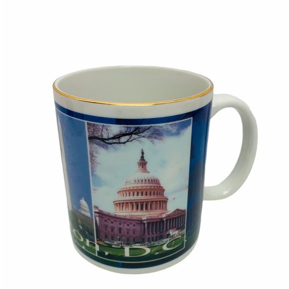 Unbranded | Dining | Vintage Coffee Mug Washington Dc Cup Gold Rim ...